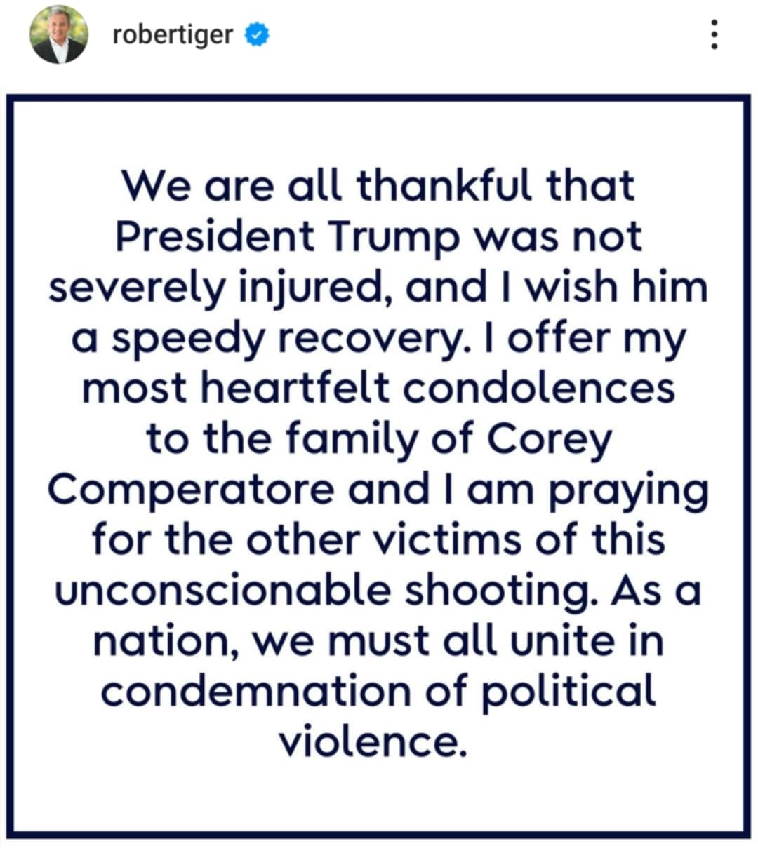 Robert Iger CEO of The Walt Disney Company: “Thankful President Trump ...