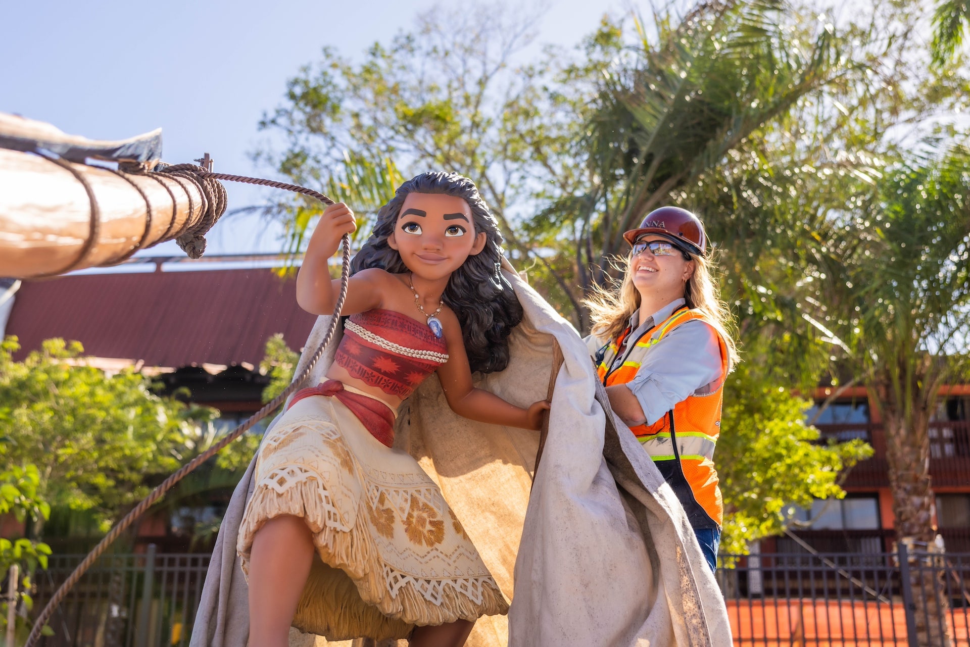Life Sized Moana Added to DVC Island Tower at Disney’s Polynesian ...
