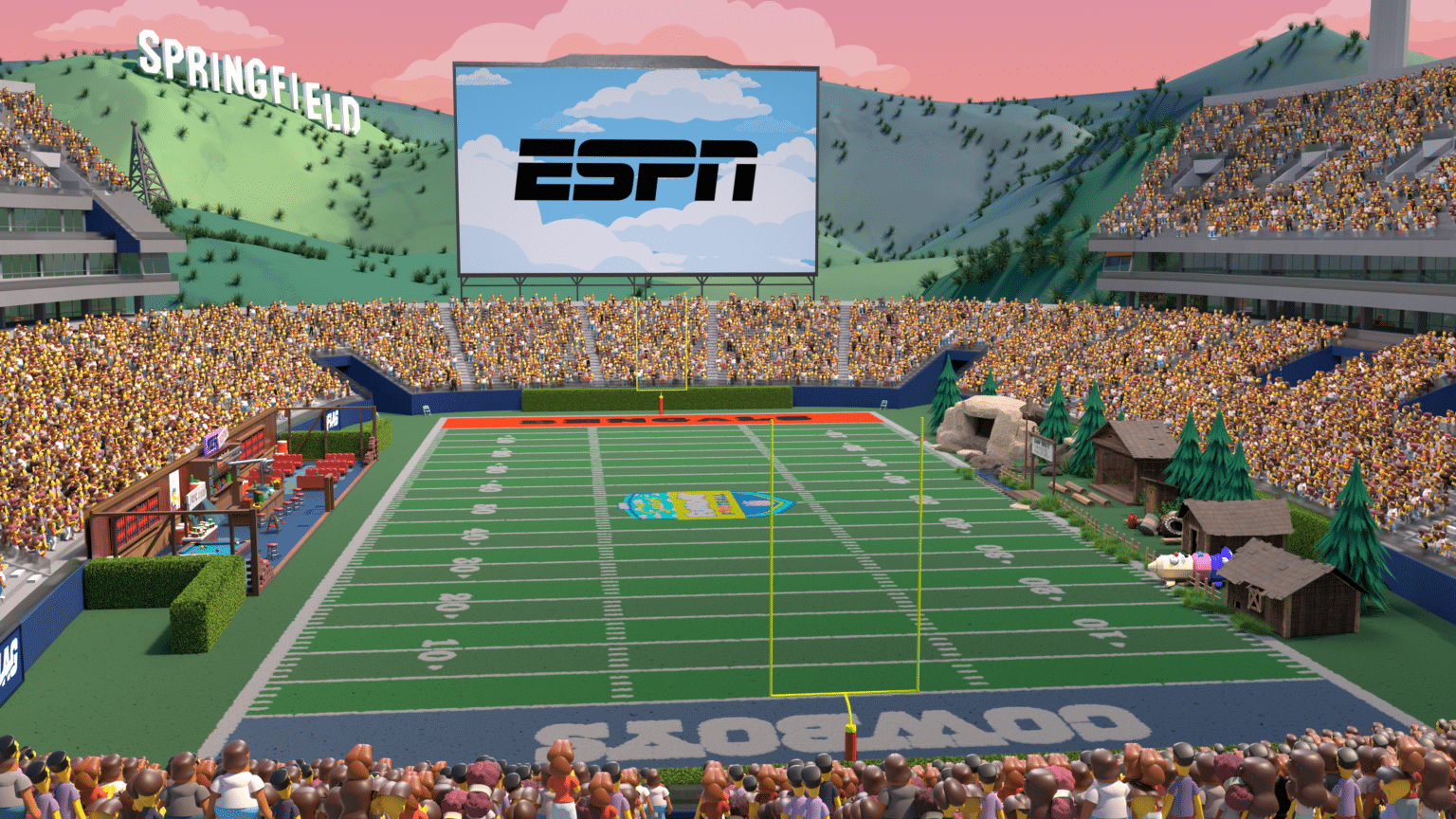 The Simpsons Take the Field: Animated MNF on Disney+ and ESPN+ December ...