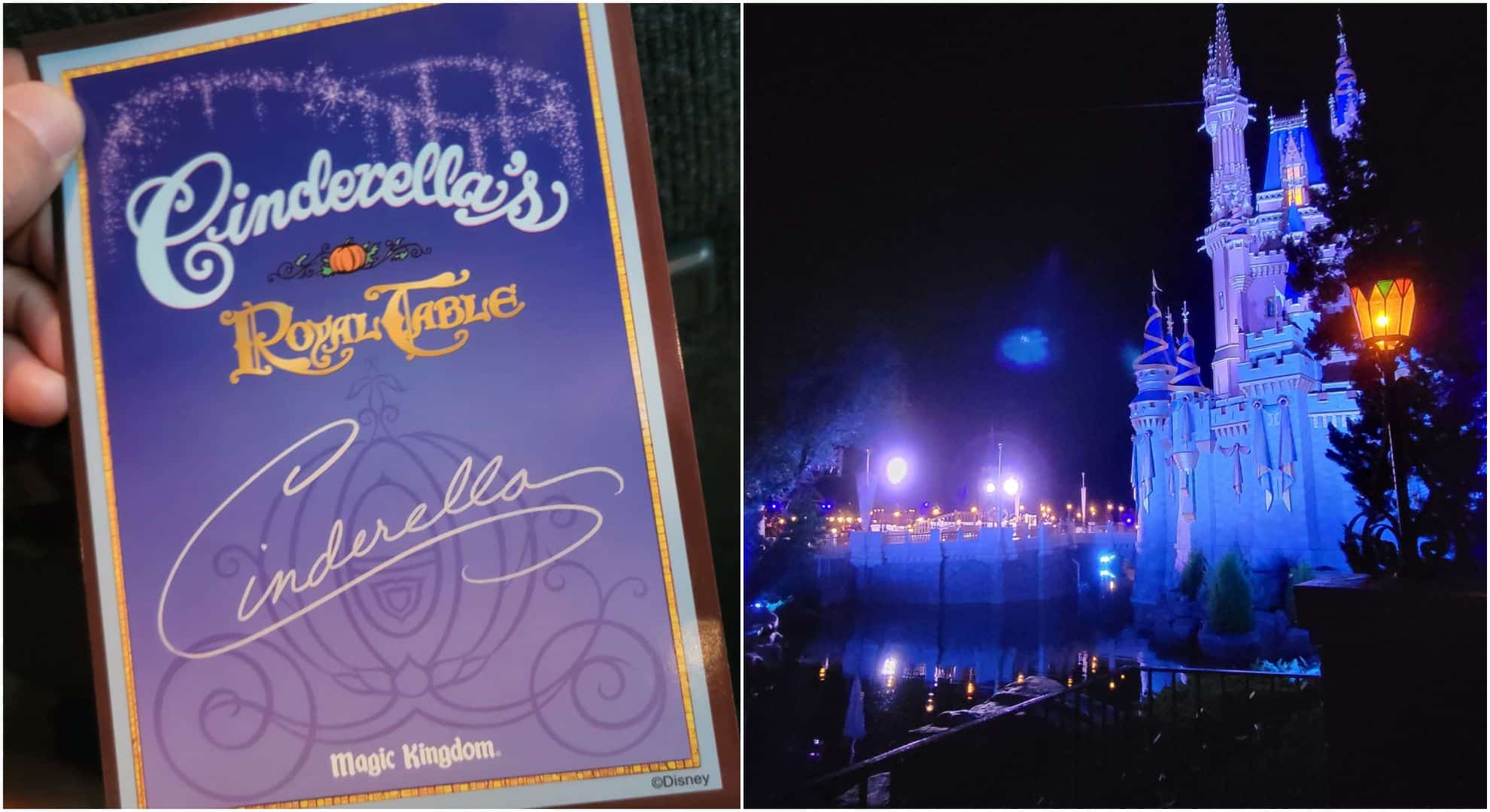 Magic Kingdom Dining Menu “Cinderella’s Royal Table” Lunch & Dinner ...
