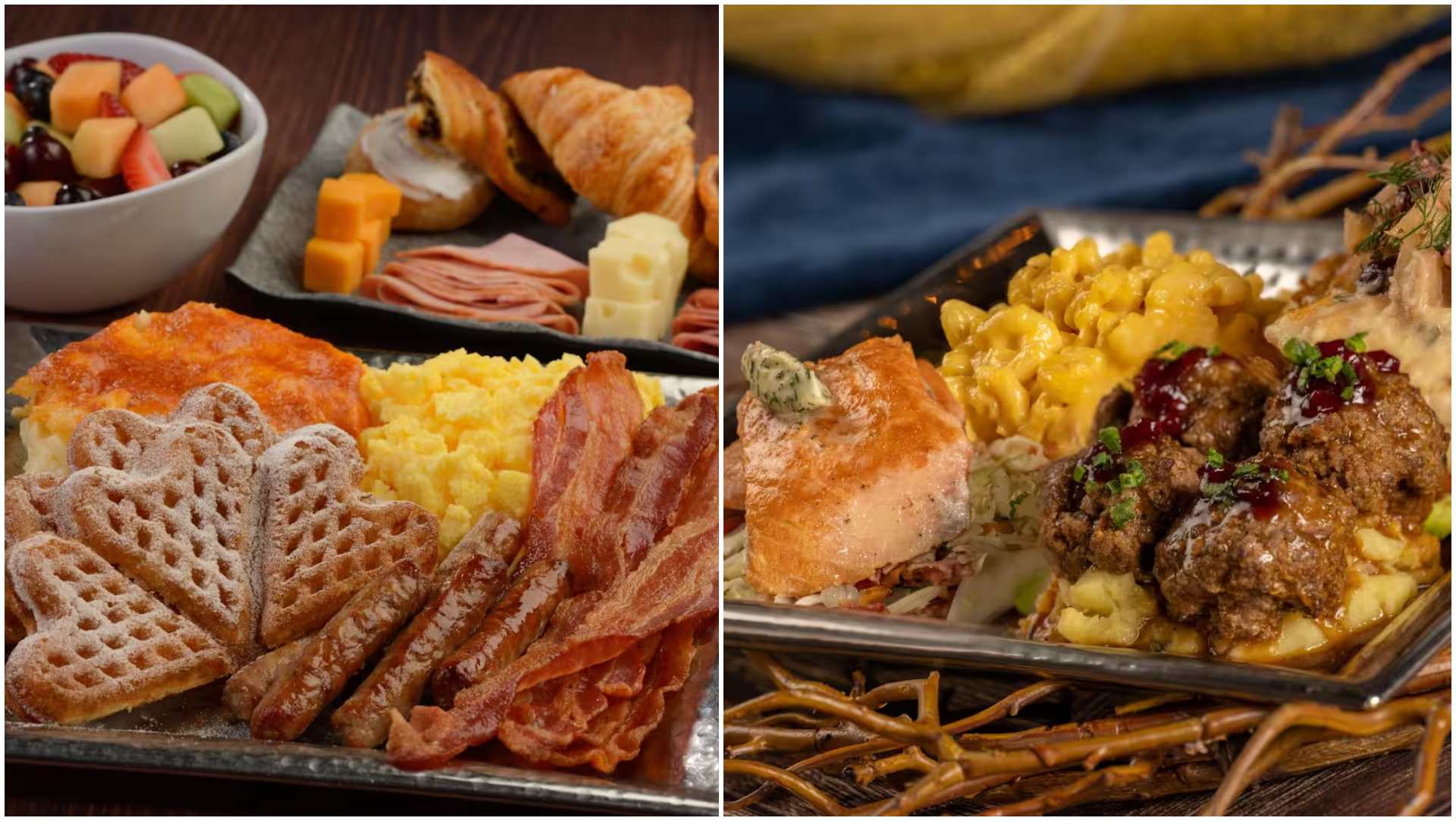 Walt Disney World Epcot Dining Menu “Akershus Royal Banquet Hall” Lunch ...