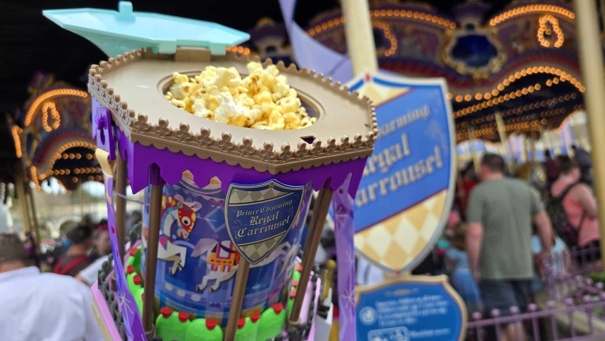 Prince Charming Regal Carrousel Popcorn Bucket Surprise Release at Walt ...