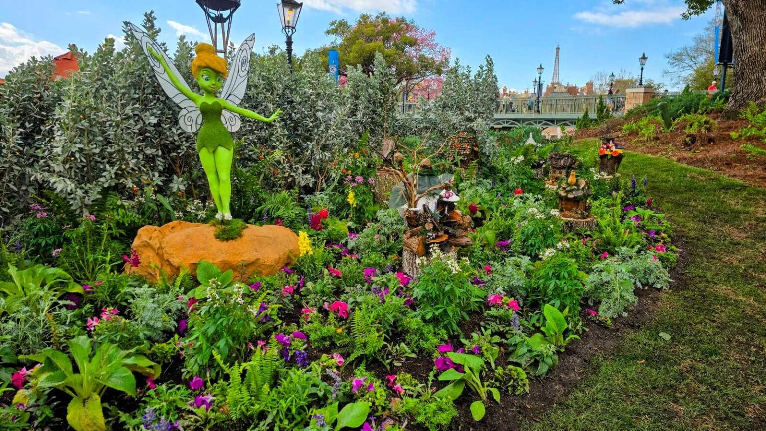 Tinkerbell Topiary and Her Fairy Garden Return to Epcot for 2025 Flower ...