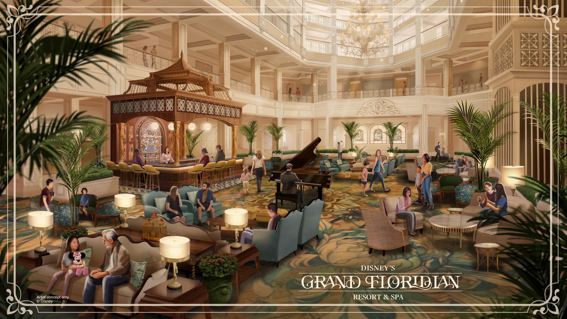 Disney’s Grand Floridian Lobby Renovations – New Look Revealed ...