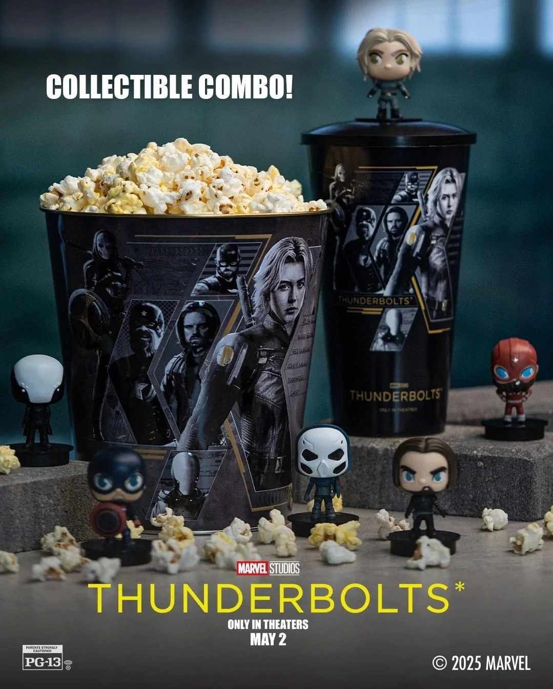Marvel Thunderbolts Popcorn Buckets Driving Into Movie Theaters ...
