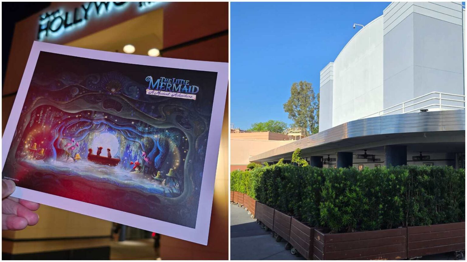 Walls Surround Animation Courtyard Theater Entry for The Little Mermaid ...