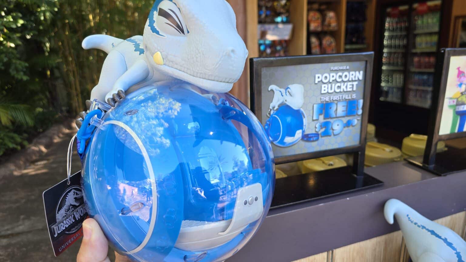 Cinemark Jurassic World Rebirth T-Rex Popcorn Bucket and Colossal Merch ...