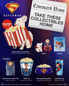 Cinemark Theaters Superman Popcorn Buckets Featuring Krypto the ...