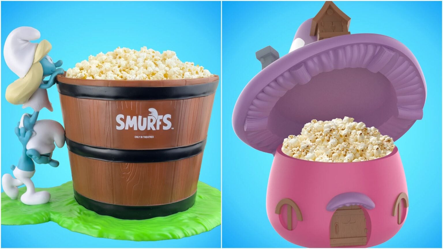 The Smurfs Movie Popcorn Buckets and Novelties Coming to Theaters ...