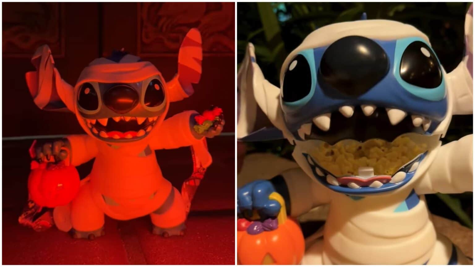 First Look: Stitch Gets a Spooky Makeover with New Mummy Popcorn Bucket ...