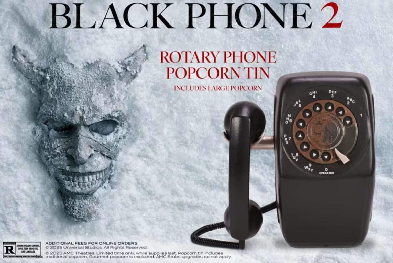 Black Phone 2 ‘Pick Up The Phone’ Rotary Phone Popcorn Bucket at AMC ...