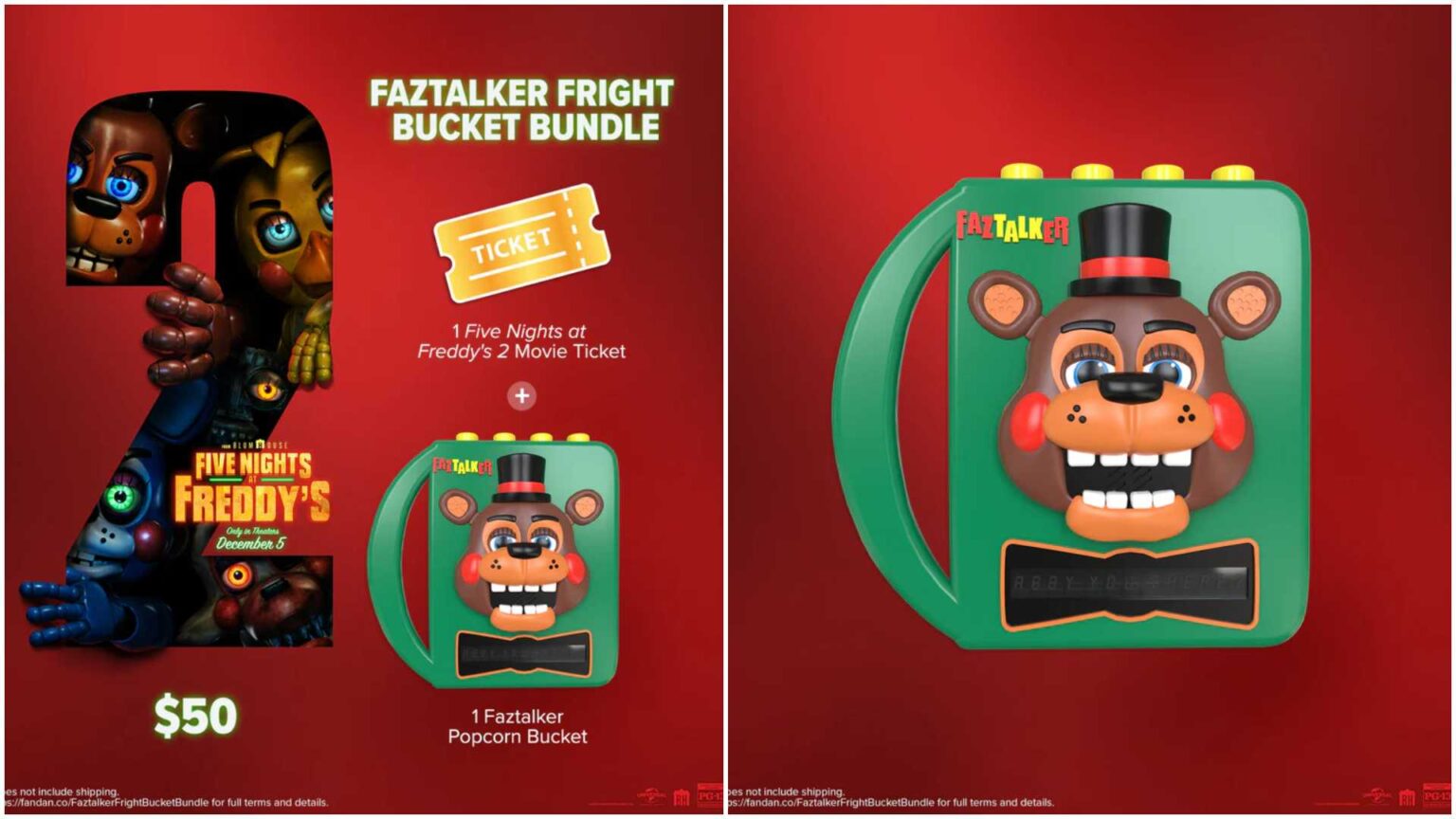 Five Nights at Freddy’s 2 Popcorn Buckets: Tickets Now On Sale ...