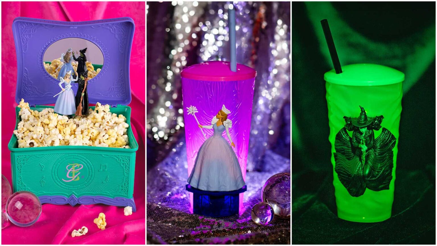 Sold Out? Not Online! Wicked Music Box Popcorn Bucket and Tumblers at ...