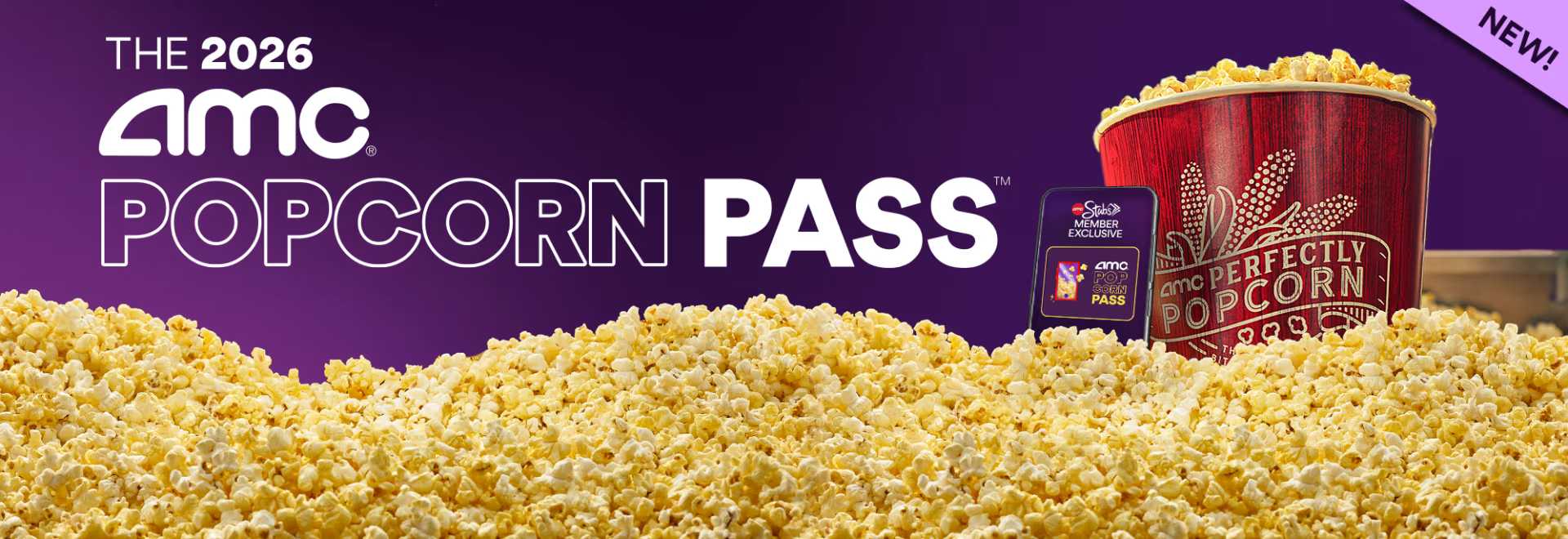 AMC Theatres Introduces New Popcorn Pass for 2026 - Fantasy Land News