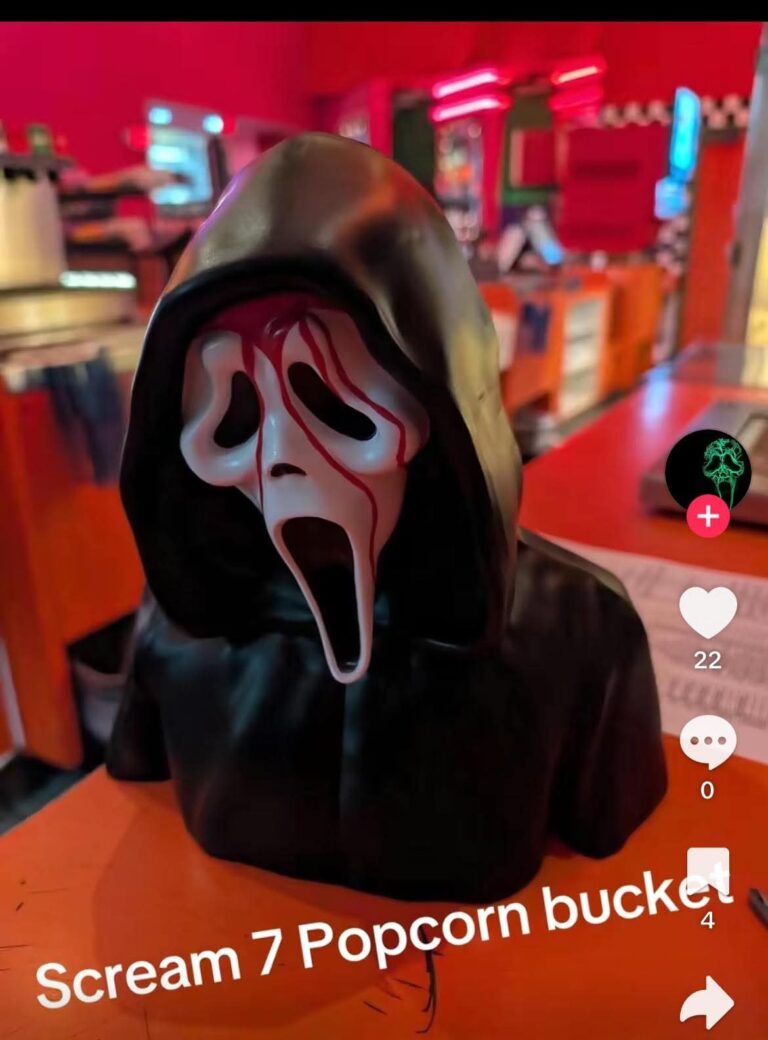 Scream 7: First Look at New Ghostface Popcorn Bucket - Fantasy Land News