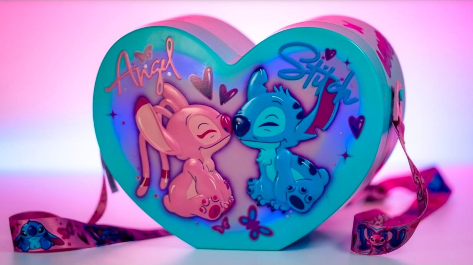 Stitch & Angel Sweethearts Popcorn Bucket Arrives at Disneyland ...
