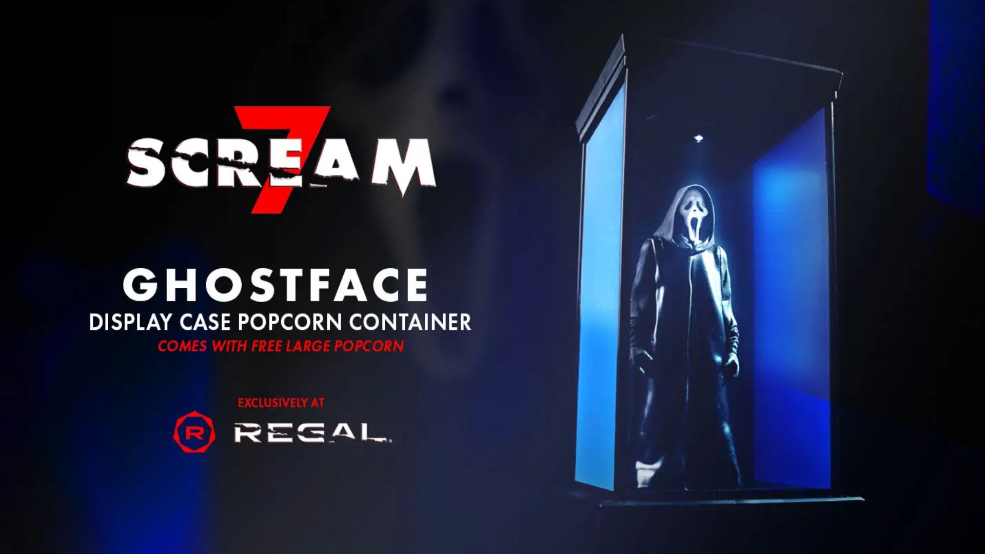 Ghostface is Calling: Regal’s Viral ‘Scream 7’ LED Display Case Bucket ...