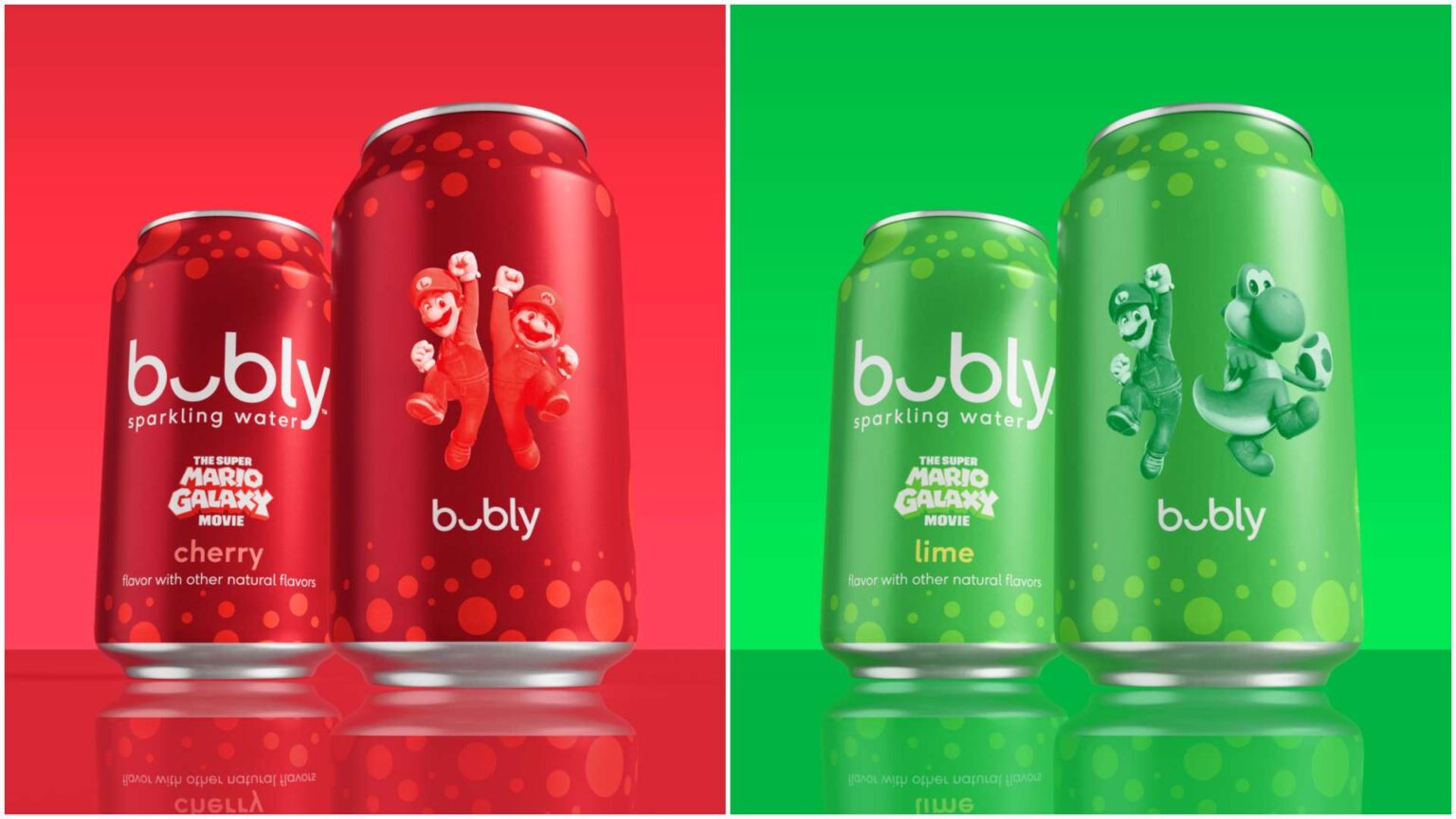 bubly Launches Super Mario Galaxy Movie Flavors With Color-Changing ...