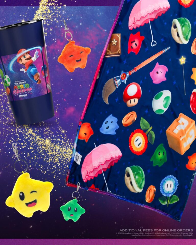 AMC Theatres Super Mario Galaxy Movie Popcorn Buckets: Yoshi, Luma ...