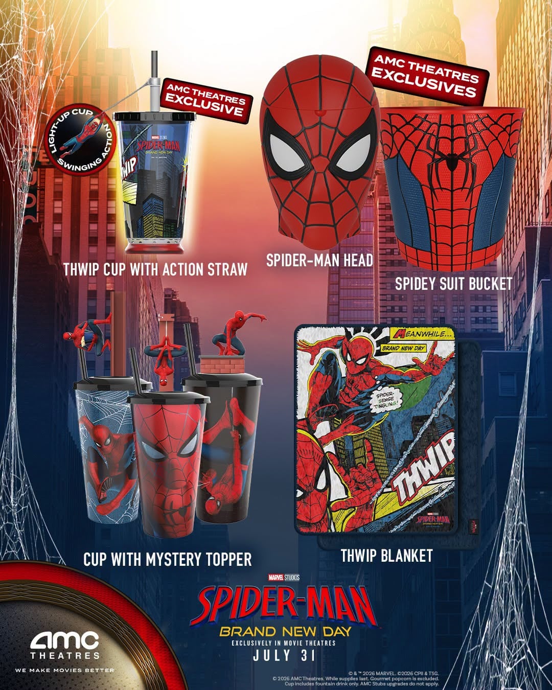 Spider-Man Brand New Day Popcorn Buckets Confirmed for AMC, Regal, and ...